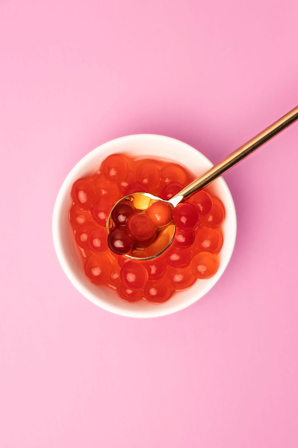 Strawberry Popping Pearls Toppings – Milky Boba Bubble Tea NZ